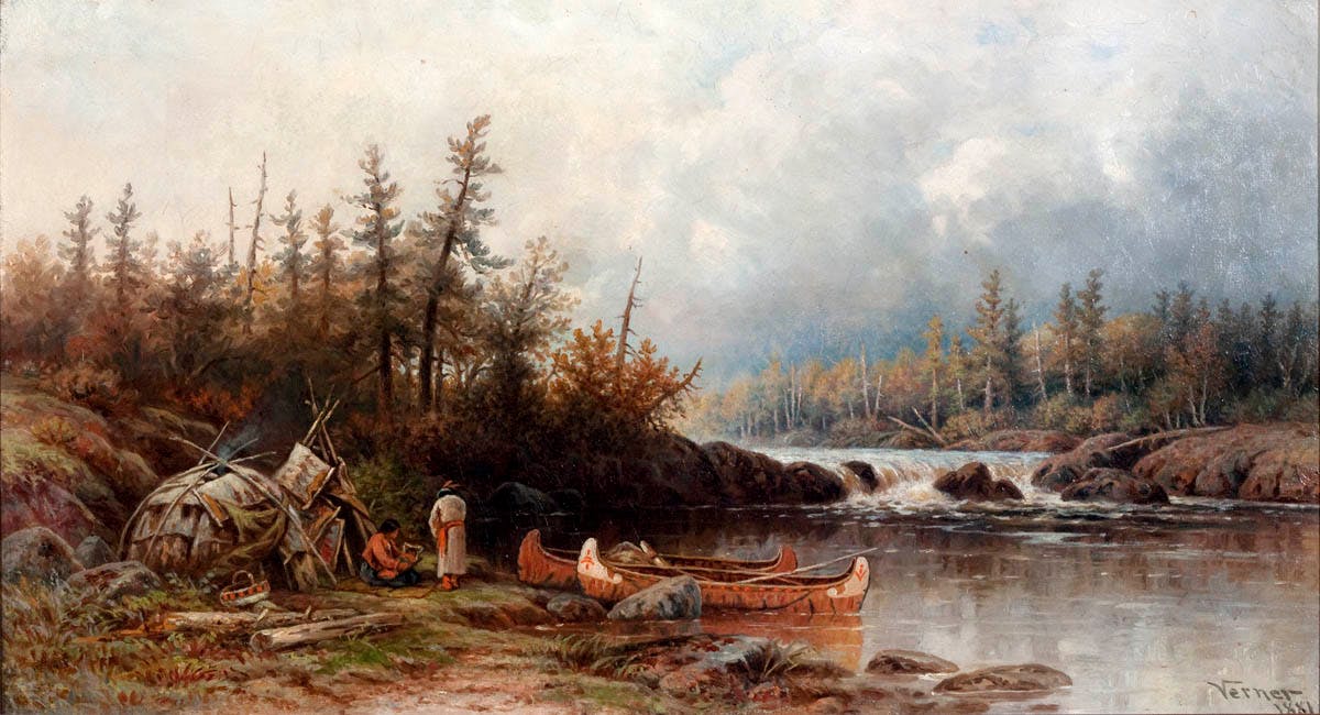 Indian Encampment, Frederick Arthur Verner | 1881 | Mayberry Fine Art